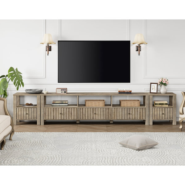 Millwood Pines Demiya 105.2'' W TV Stand | Wayfair Millwood Pines Demiya 105.2'' W TV Stand | Wayfair